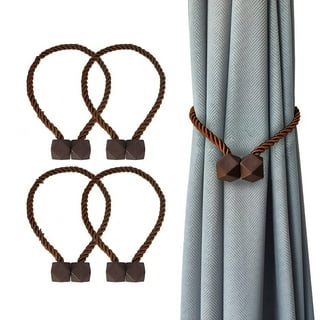 Kashi Home Decorative Curtain Holdbacks Set of 2, Curtain Tiebacks ...