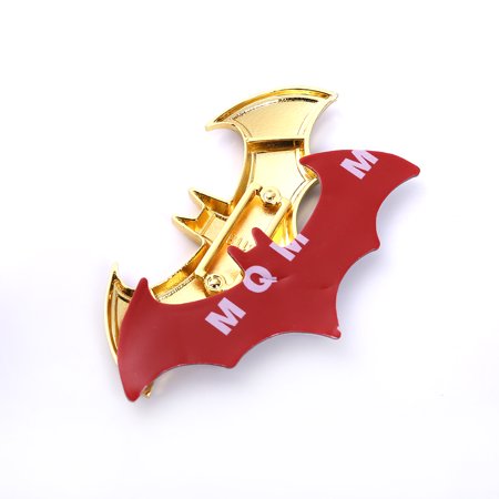 3D Chrome Metal Bat Auto Logo Car Sticker Batman Badge Emblem Tail ...