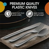 Exquisite Silver Disposable Spoons - Gray Plastic Spoons - 50 Count ...