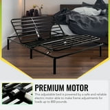 Electric Adjustable Queen Bed Frame Head and Foot Elevating Metal Bed ...