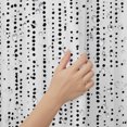 Abstract Black Polka Dot Shower Curtain for Bathroom, Minimalist Dotted ...