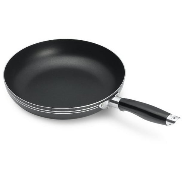 Bene Casa Fry Pan Aluminum Non-Stick, Silver Black 10" - Walmart.com