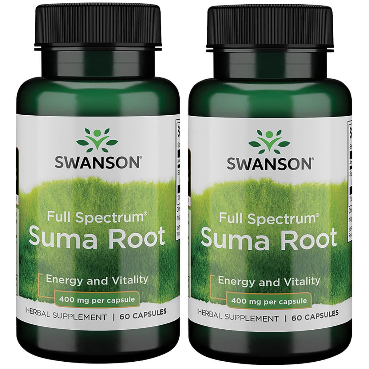 Swanson Full Spectrum Suma Root 400 mg 60 Caps 2 Pack - Walmart.com