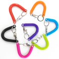 14pcs Spiral Retractable Spring Coil, Keychain Anti-Lost Stretch Cord ...