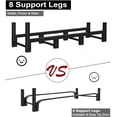 4Ft Outdoor Firewood Rack Holder for Fireplace Wood Storage, Adjustable ...