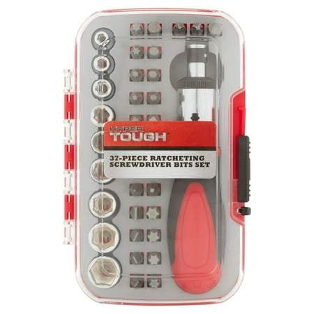 Hyper Tough Ratcheting Screwdriver Bits Set, 37 count - Walmart.com
