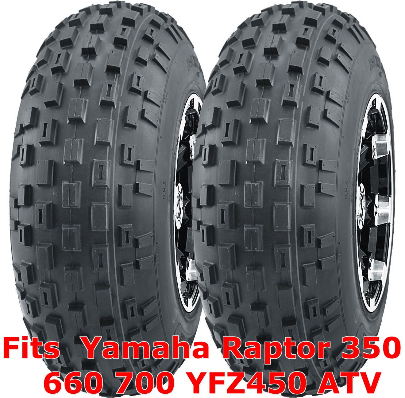 Yamaha Raptor 350 660 700 YFZ450 ATV 2 front 21x7-10 21x7x10 Knobby ...
