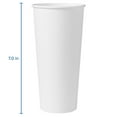 24 oz Single-Sided Poly Paper Hot Cups - White (500/Carton) - Walmart.com