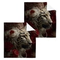 BZSMCE Towel Cotton Face Towel Soft Hand Towels Fashion Leopard Crown ...