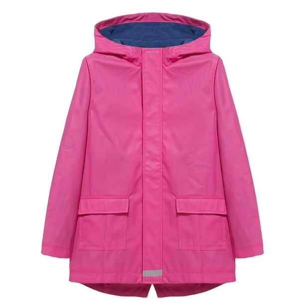 Hiheart Boys Girls Water Resistant Fleeced Lined Winter Rain Jacket ...