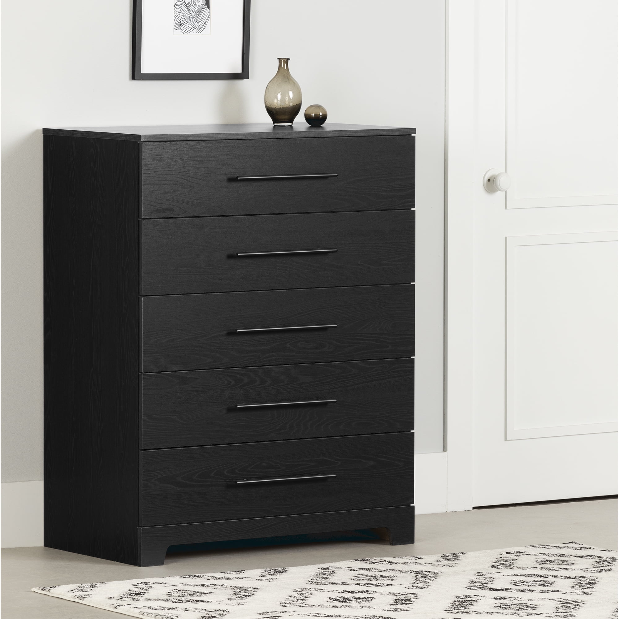 Click here for South Shore Primo 5-Drawer Chest For Adult  In Bla... prices