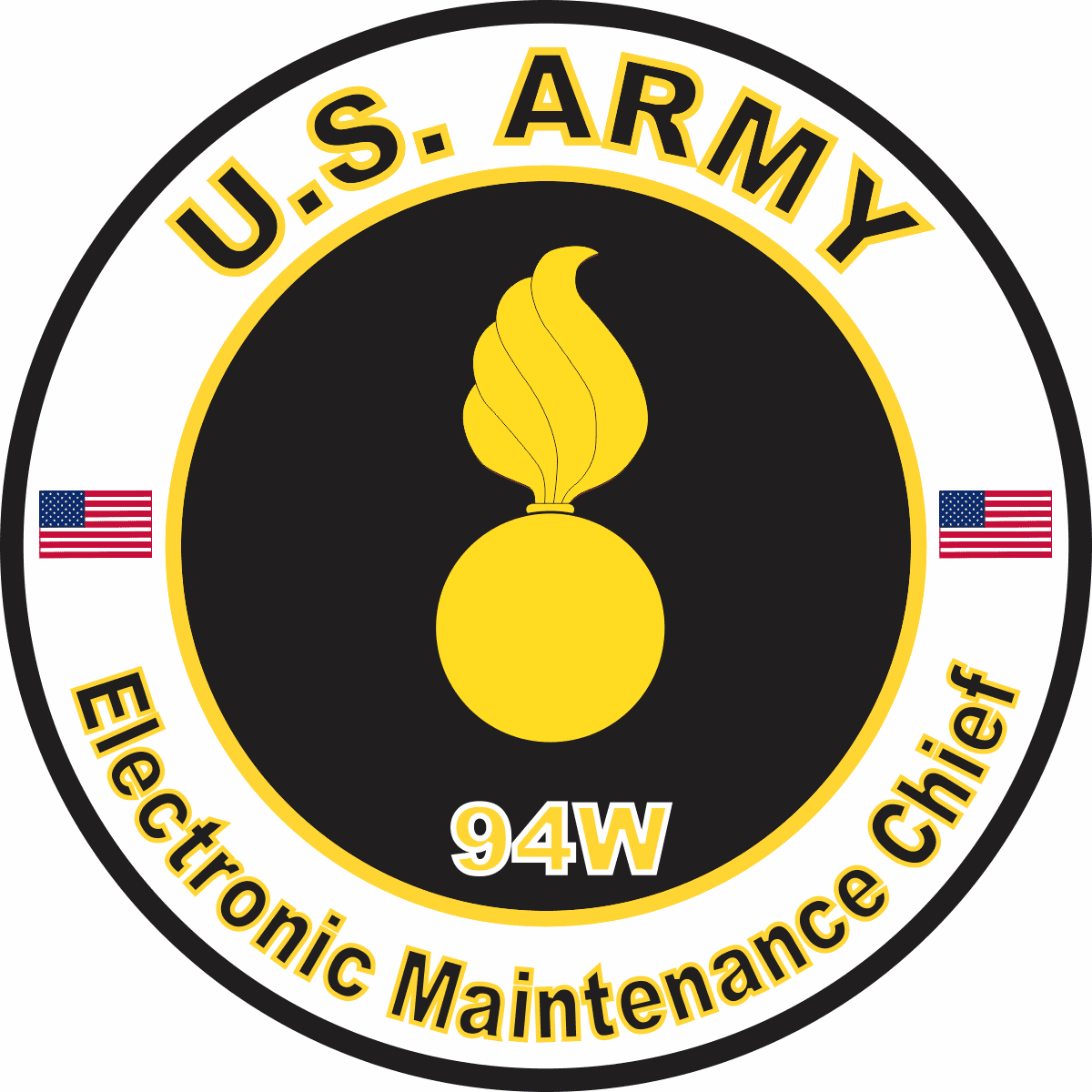 3.8 Inch U.S. Army MOS 94W Electronic Maintenance Chief - Walmart.com