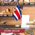 G128 Costa Rica Costa Rican Deluxe Desk Flag Set | 8.5x5.5 In | Printed ...