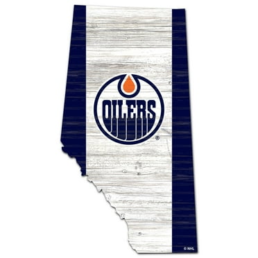 Edmonton Oilers 17.5'' x 17.5'' Modern Disc Wall Sign - Walmart.com