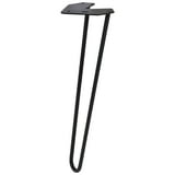 LTL Duraline Table Legs Wired Black Steel 16", Set of 4 - Walmart.com