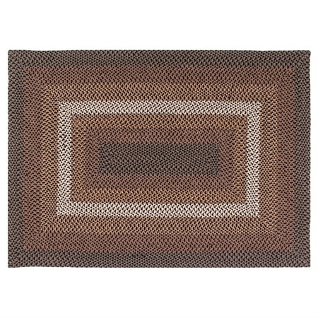 Woodbridge 40" x 60" Rectangular Braided Rug - Black - Walmart.com