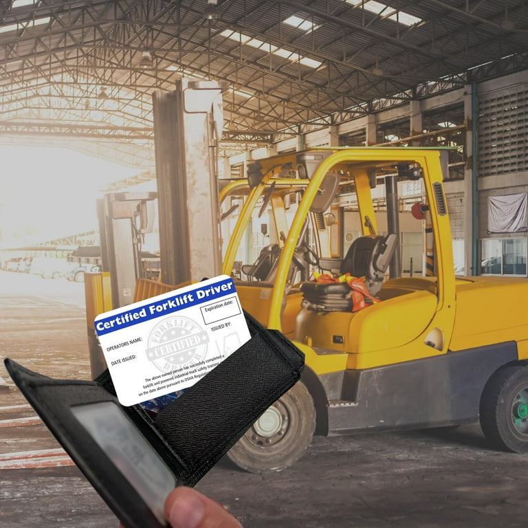 Safety Compliance Cards Forklift Certification Kit - 20 Certificates ...