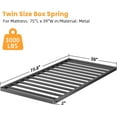 2 Inch Box Spring with Round Corners - 3000 lbs Capacity, Low Profile ...