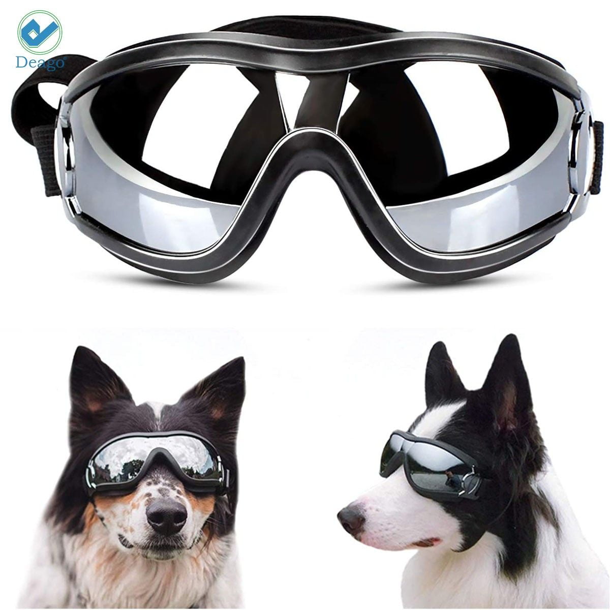 Deago Dog Goggles UV Resistant Sunglasses Snowproof Waterproof Glasses ...