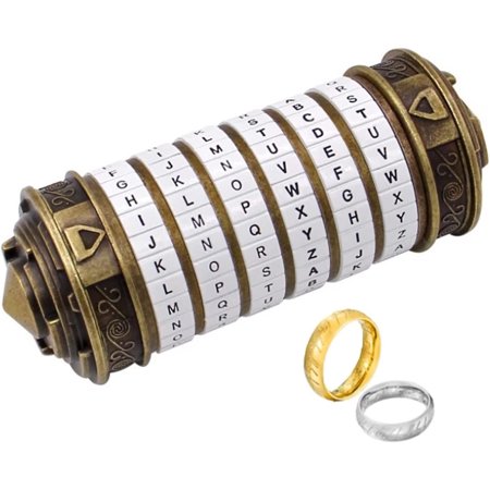 Cryptex Puzzle Box Da Vinci Code Mini Cryptex Lock With Hidden ...