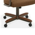 Chromcraft Douglas Swivel Dining Chair with Casters in Walnut and ...