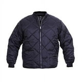Diamond Quilted Flight Jacket, Navy Blue, XL - Walmart.com
