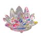 Qinghai Artificial Quartz Crystal Lotus Flower Figurine Wedding Party ...