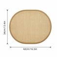 Cat Scratching Pad, Stick-On Durable Oval Sisal Cat Scratcher Mat, 1 ...