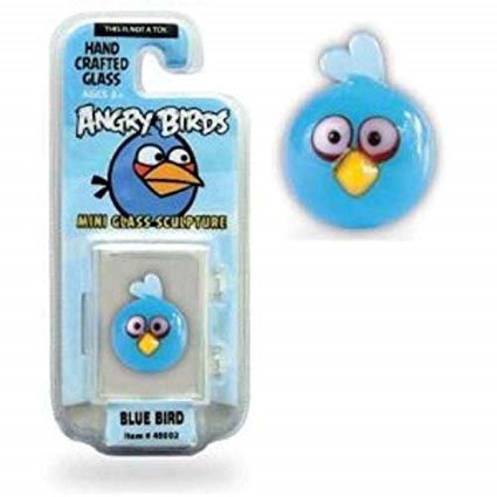 Angry Birds Mini Glass Sculpture - Hand Crafted - Limited Edition (Blue ...