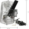 TPI 12"" Industrial Workstation Wall Mount Fan 900 CFM 1/12 HP ...