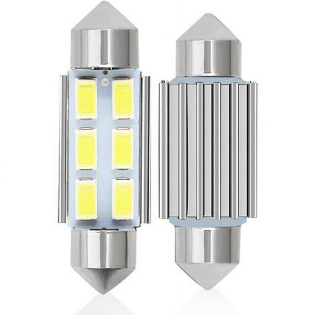 4 piezas C5w led 36 mm 5630 SMD 6 LED ampolla lámpara de techo Festoon C5w Led DC 12 V blanco ...