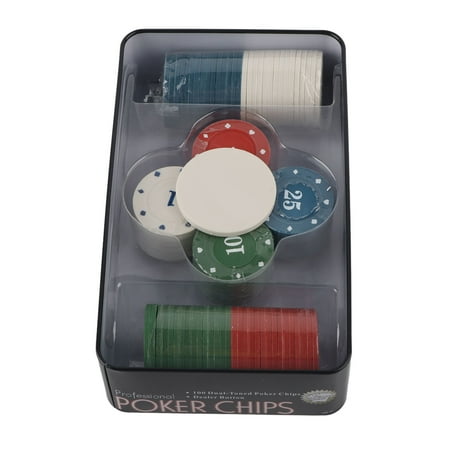 Poker Chip Set, Numbered Chips DEALER Card Plastic + Iron Rich Gameplay ...