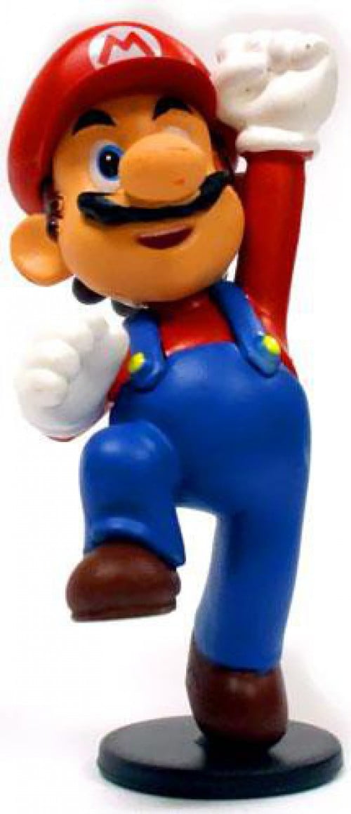 Super Mario Mario Mini Figure [Jumping, No Packaging] - Walmart.com