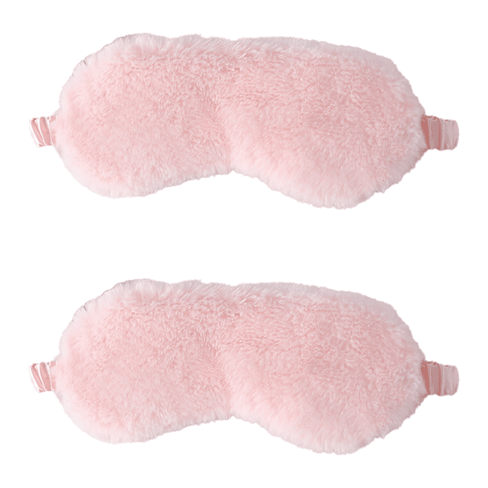 Plush Eye Mask Silk Furry Sleep Masks Comfortable Eye Cover Satin Night ...
