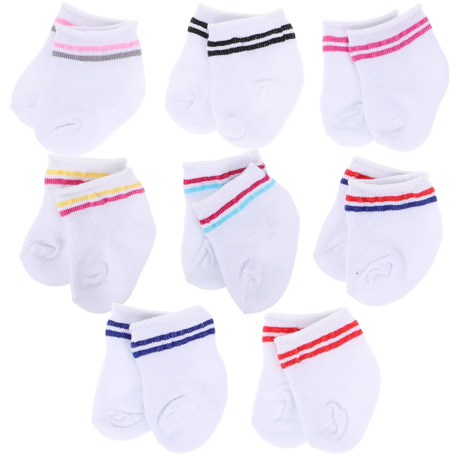 Click here for Alvinma 8 Pairs Doll Socks For 18 Inch Girl Doll S... prices