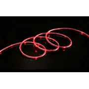16ft LED Mini Rope Light Low Profile 1/4" Diameter Red, Connectable ...