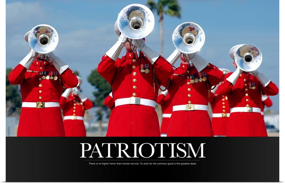 Great BIG Canvas | "Motivational Poster: Patriotism" Art Print - 30x20 ...