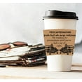 "FENGHEMINGA 50 Pack Kraft Coffee Cup Sleeves, Disposable, Fits 12oz ...