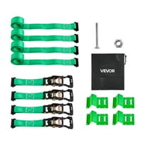 VEVOR Wheel Chock Tie-Down Kit, Tire-Style Motorcycle Tie-Down System ...