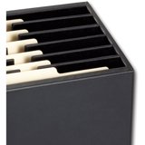 Classic Black Leather Vertical Letter Sorter - Walmart.com