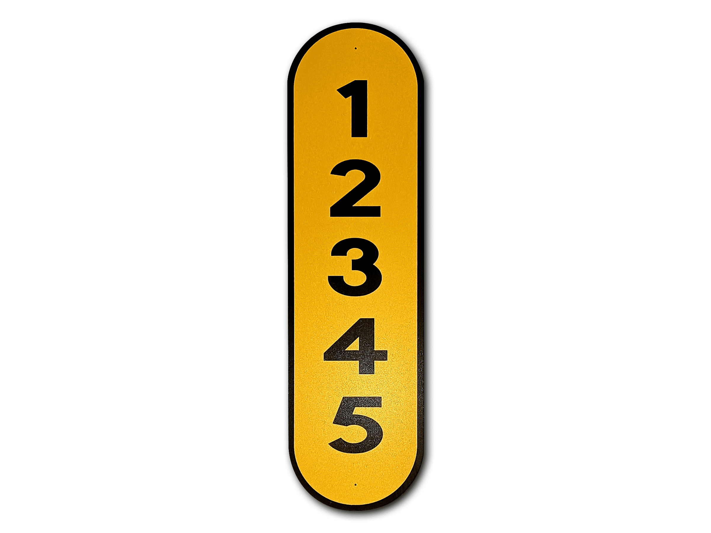 Reflective House Number Sign, 18'' x 5", Custom, Aluminum Composite ...