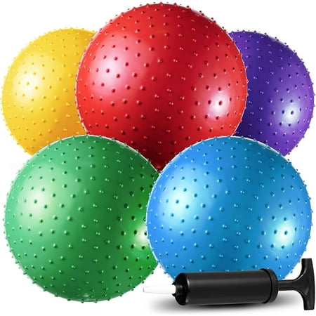 Bedwina Big Knobby Balls - (Pack of 5) 18 Inch Fun Bouncy for Toddlers ...