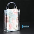Reusable Clear PVC Gift Bags 9x6.7x2.8", Mini Plastic Wrap Tote Bag ...