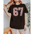 Baseball Number 67 Jersey Player Uniform #67 Fan T-Shirt, Multicolors ...