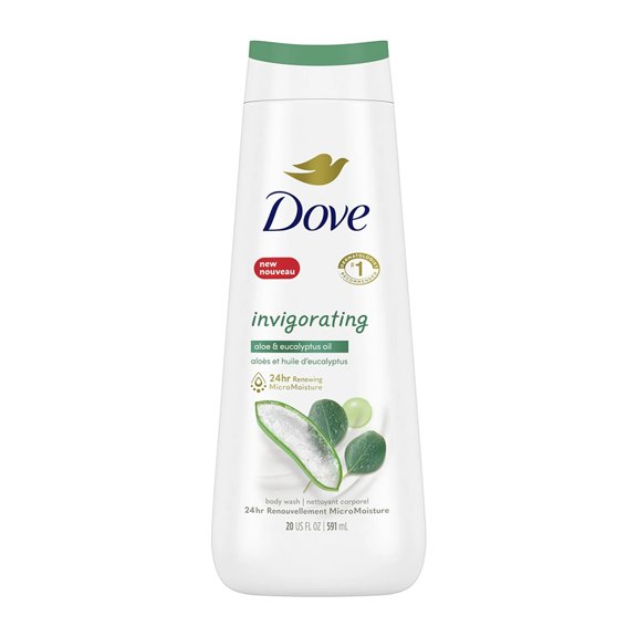 Dove Body Wash for Women Moisturizing Invigorate Aloe Eucalyptus 30.6 ...