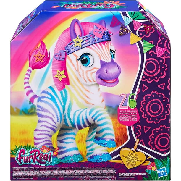 FurReal Zenya, My Rainbow Zebra Interactive Pet - Walmart.com