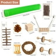 DIY.STORE 12 PCS Hamster Toys, Guinea Pig Toys Small Animal Chewing Toy ...