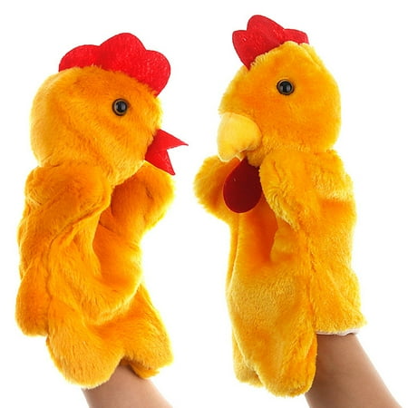 Aofa 27cm Rooster Hen Animal Plush Doll Hand Glove Puppet Kids ...