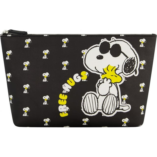 shiyou-Peanuts Snoopy Women's Makeup Bag, Small Travel Cosmetic Zipper ...