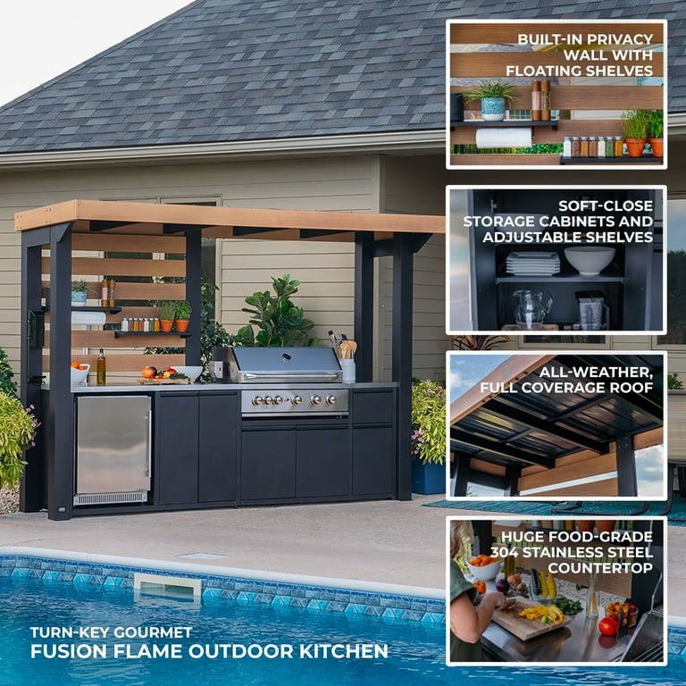 Portable Covered Outdoor Kitchen Custom Outdoor Kitchen Installation